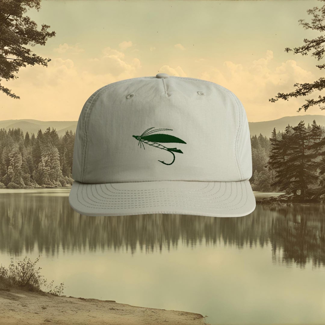 Embroidered Fly Fishing Hat | Retro Gift for Fly Fisherman | Vintage ...