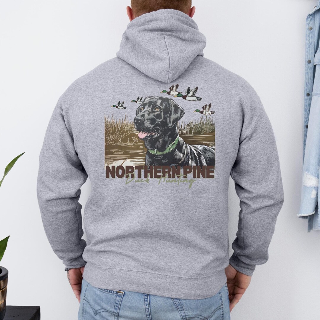 Duck Hunting Hoodie | Black Lab Bird Dog Gift | Waterfowl Hunting ...