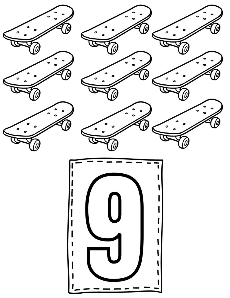 Printable Number Colouring Pages, Digital Download - Etsy UK