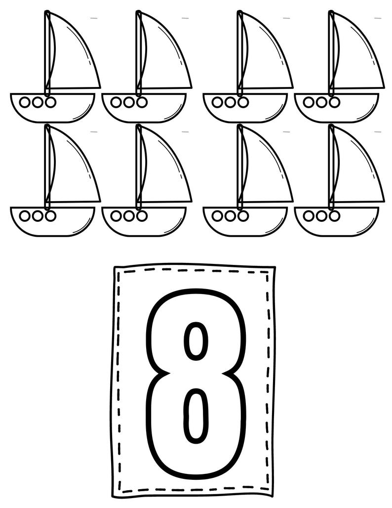 Printable Number Colouring Pages, Digital Download - Etsy UK