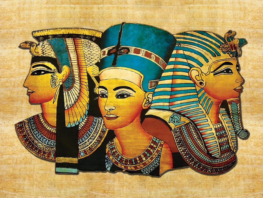 Queen of Egypt Nefertiti, Great Royal Wife, King Tut & Cleopatra Plush ...