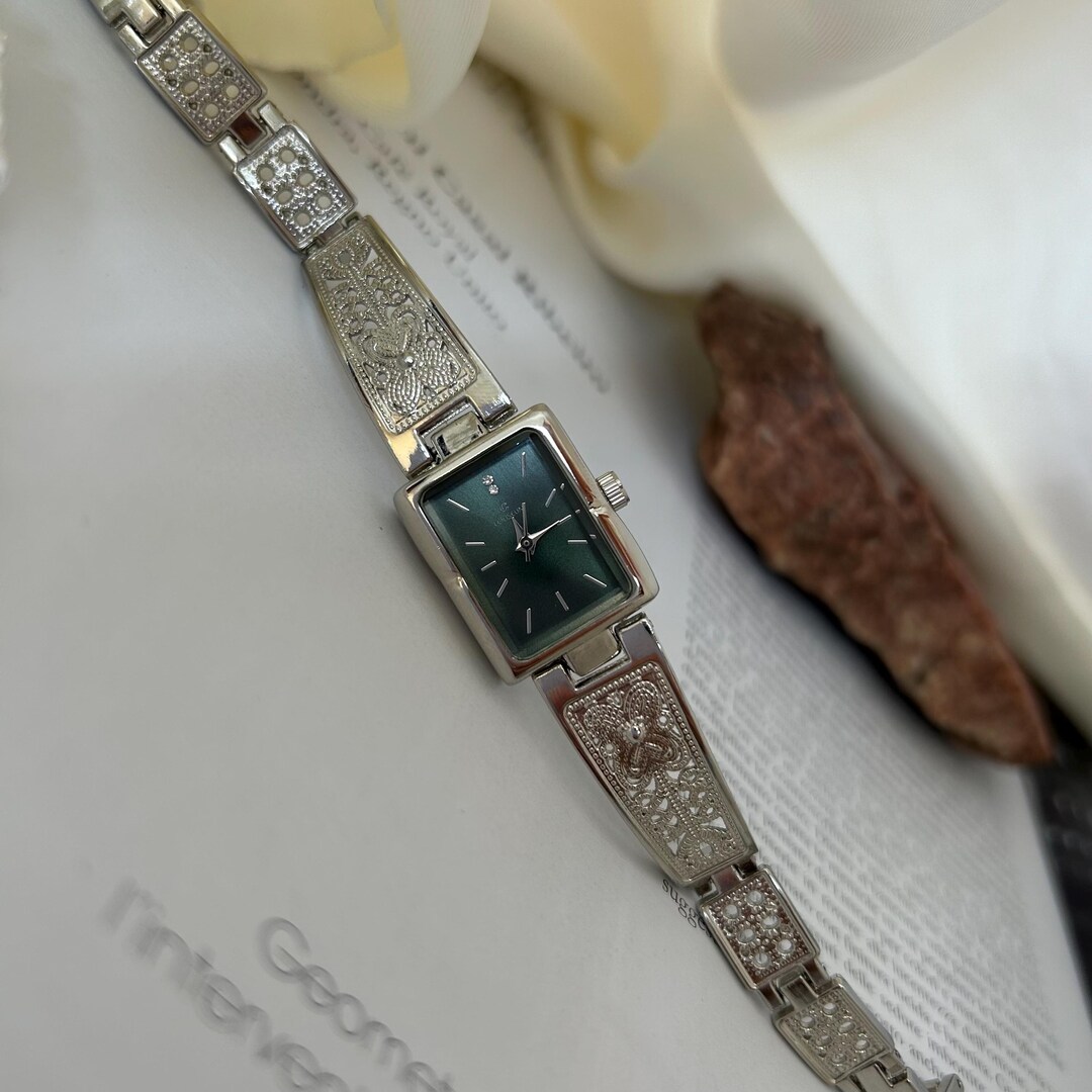 Silver Colour Watch, Womens Wrist Watch, Bracelet Strap Silver Watch ...