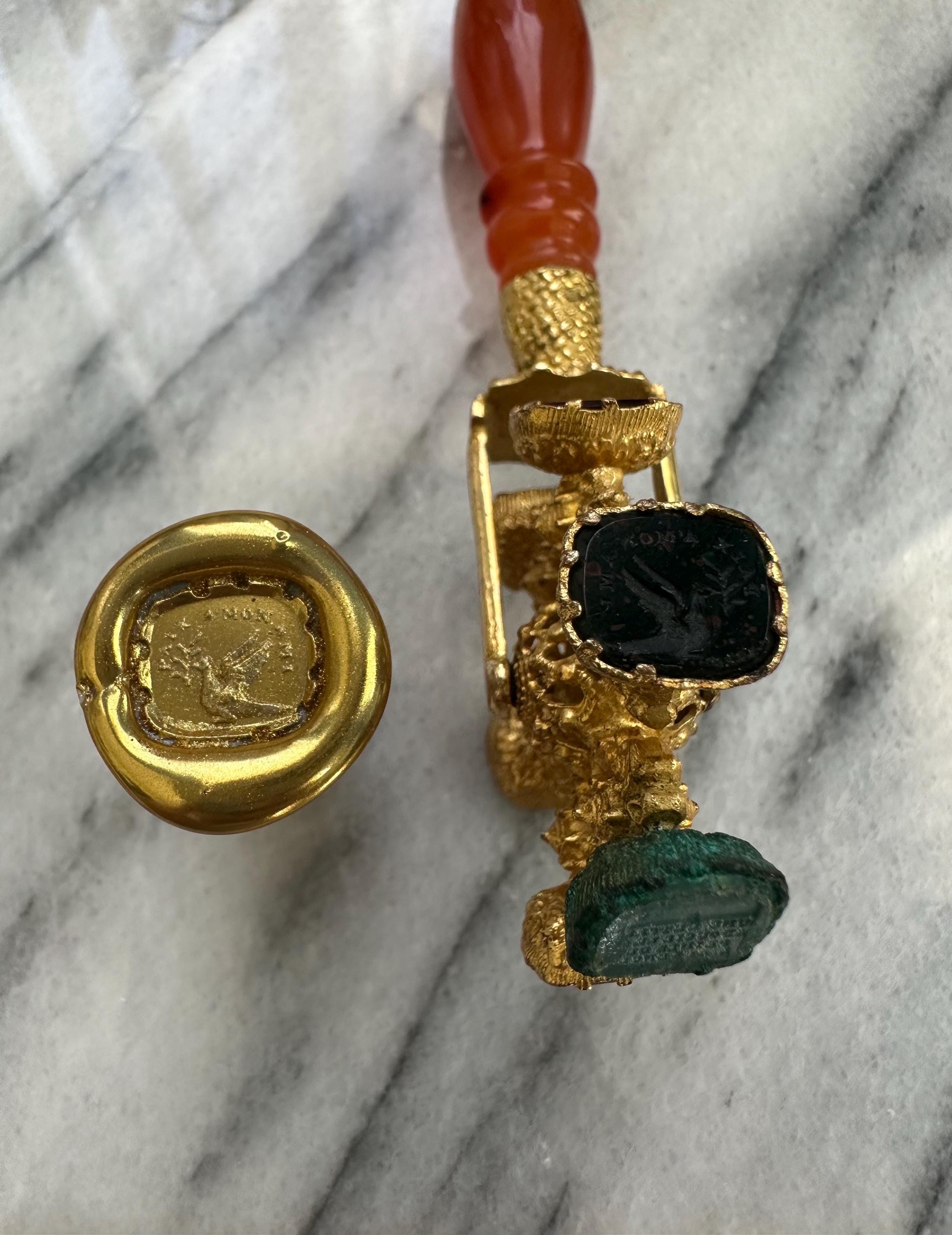 Antique Victorian Ormolu Wax Seal Wheel (1800s) – Six Unique Seals - Etsy