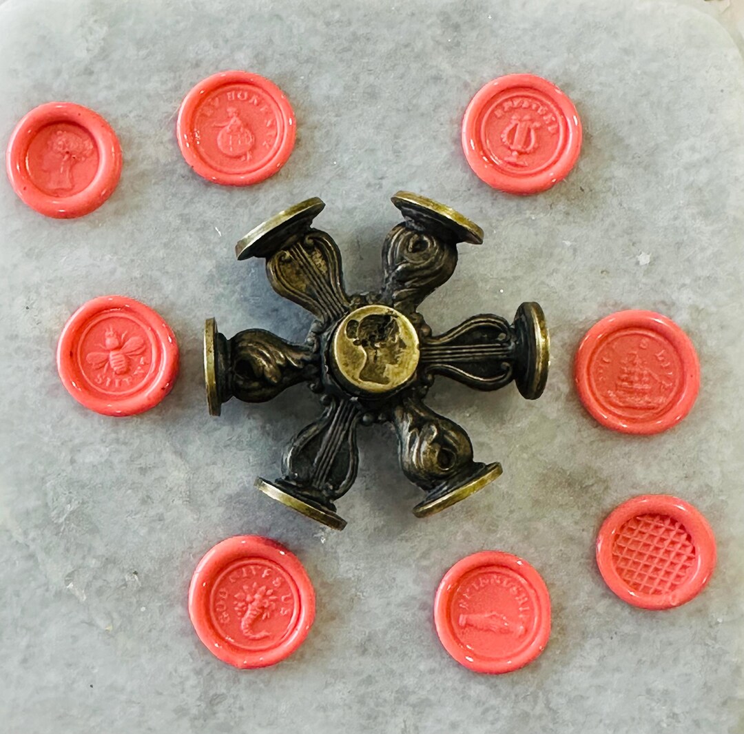 Antique Wax Seal Wheel 8 Unique Seals - Etsy