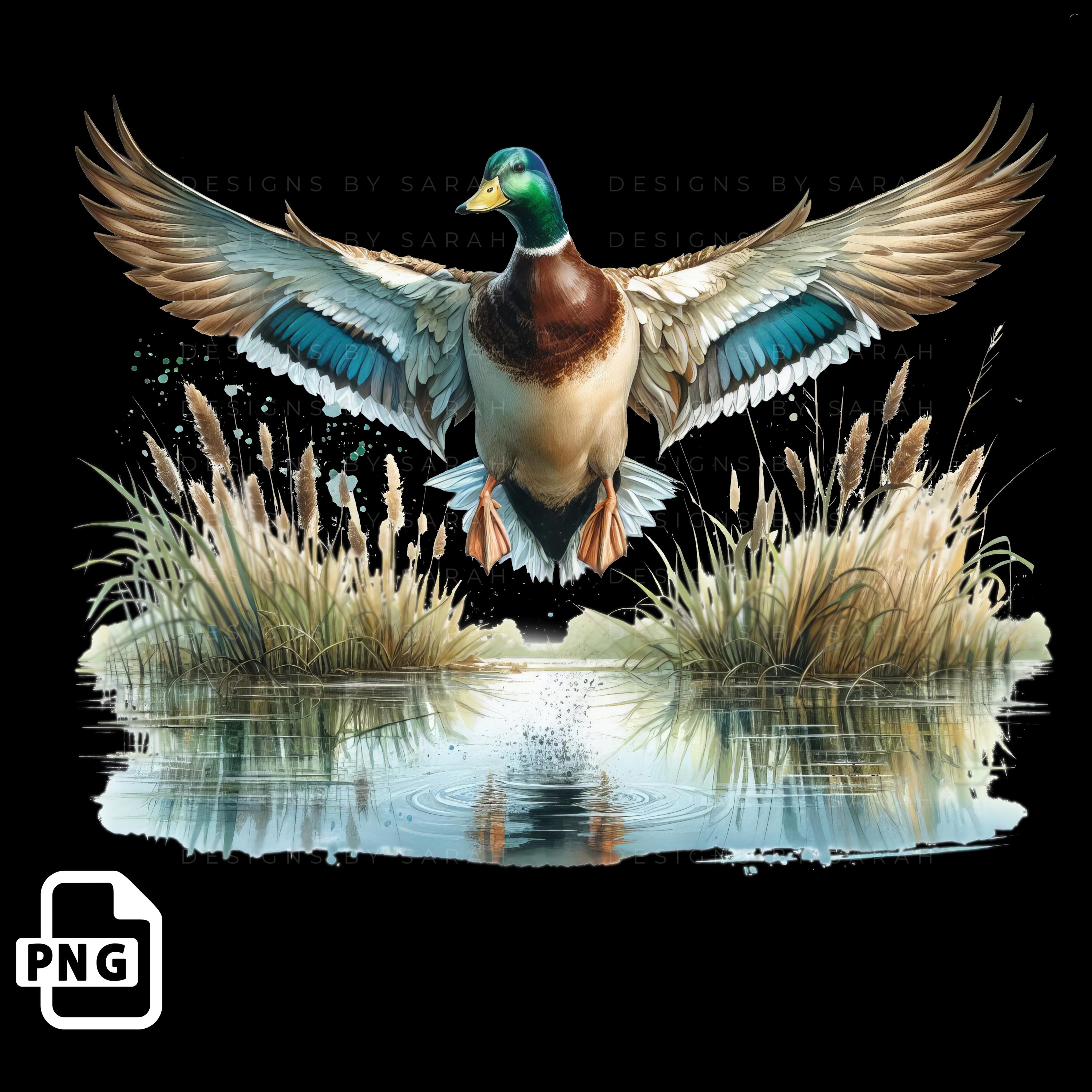 Majestic Mallard Duck Hunting Sublimation PNG Graphic for Outdoorsmen ...