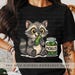 Raccoon Pickle Jar Bandit PNG: Funny Cartoon Graphic (15x15 Inches, 300 ...