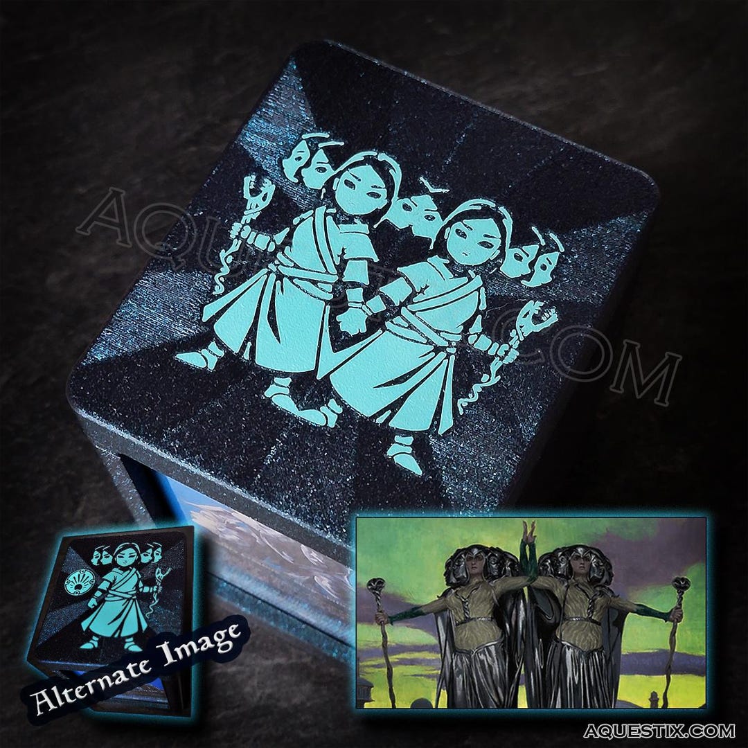 Omo, Queen of Vesuva Themed Deckbox With Toploader for MTG (magic the ...