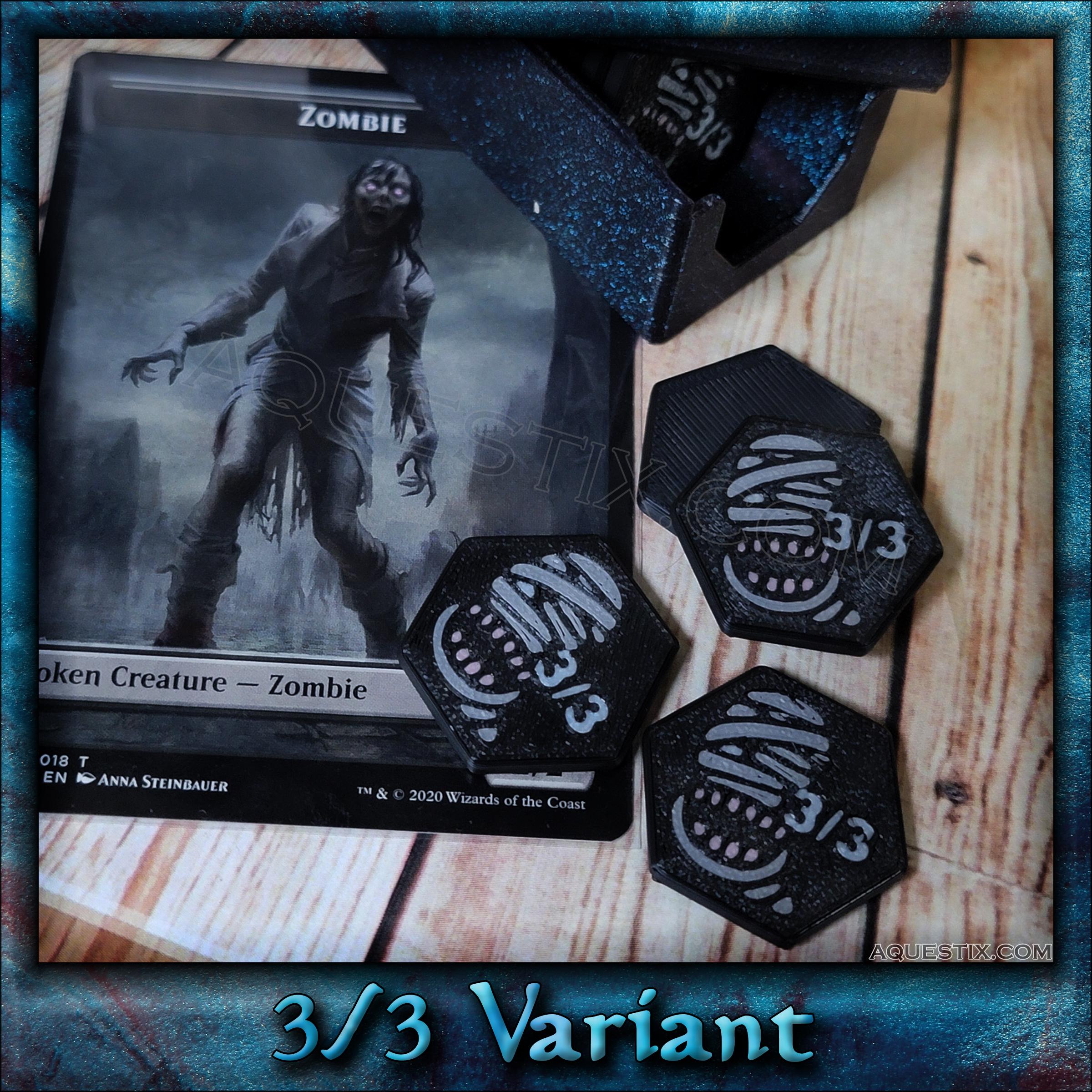 MTG Mummy Zombie Tokens: 2/2, 3/3, 4/4, 18x Tokens With Case - Etsy