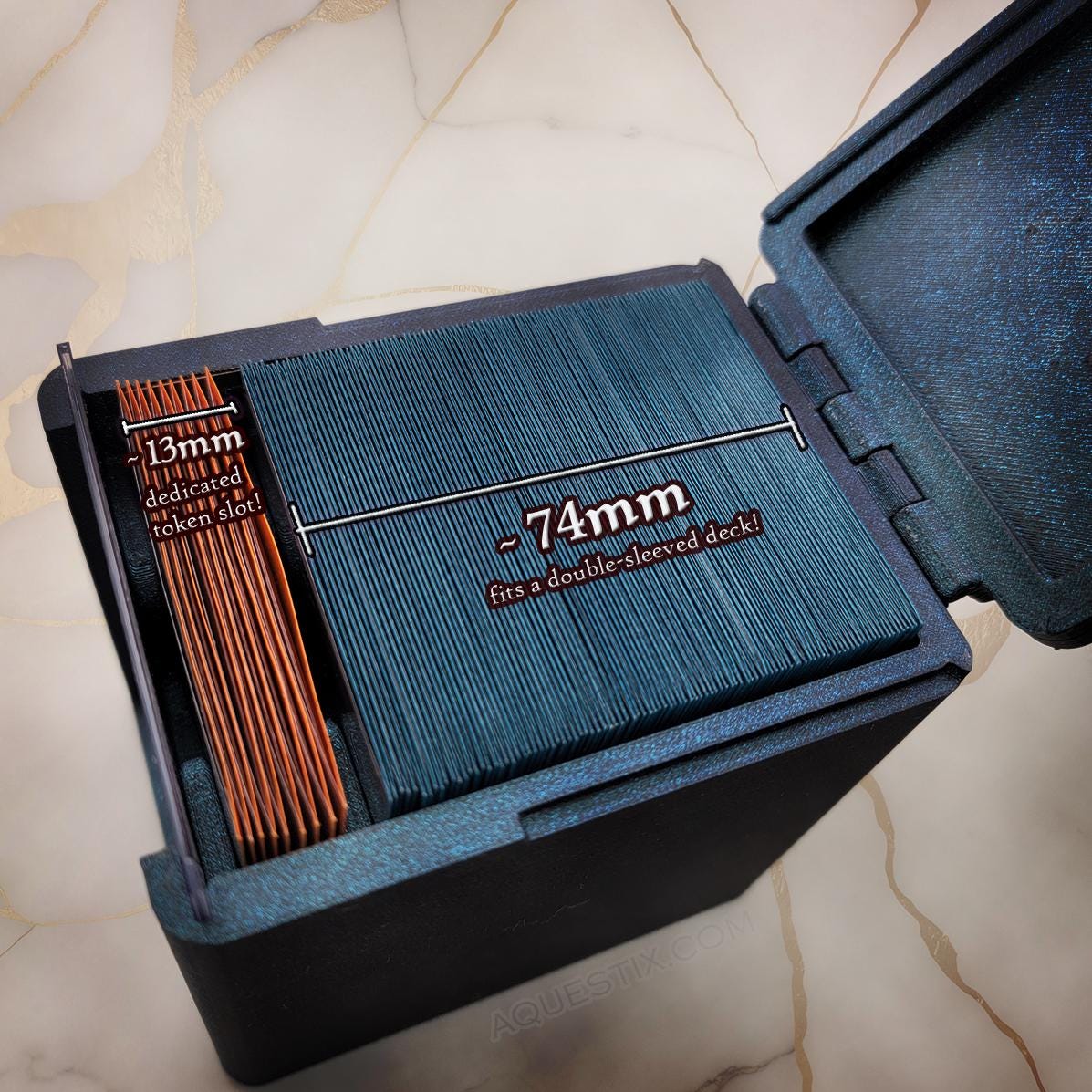 Sliver / Eldrazi Themed Commander Deckbox With Toploader for MTG (magic ...