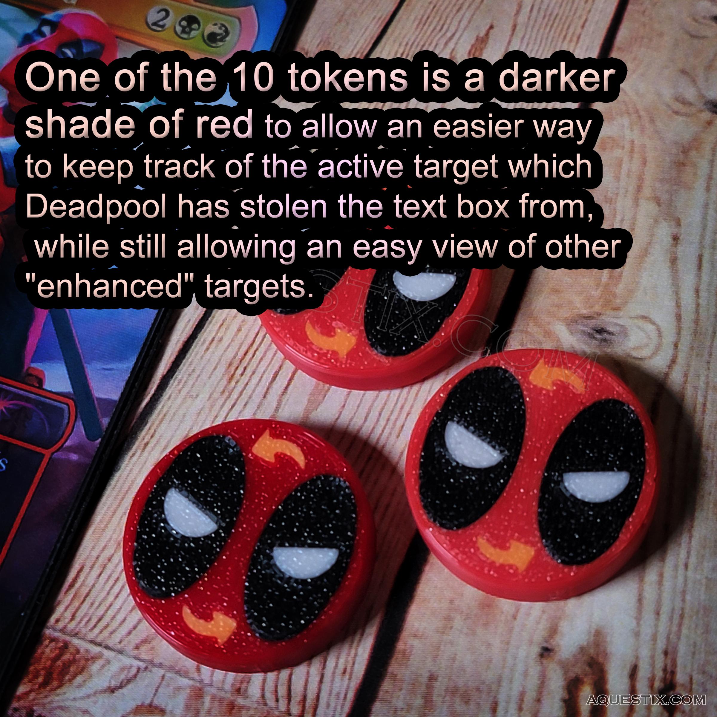 MTG Textbox Swap Markers for Deadpool Trading Card, 10x Tokens With ...