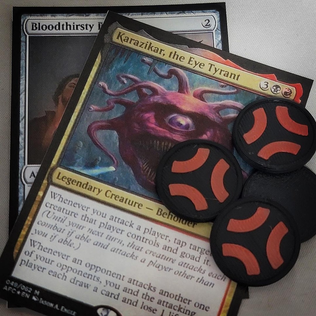 Goaded Reminder Token Set With Case for Magic the Gathering (MTG ...