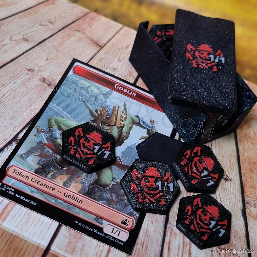 MTG Goblin Gremlin Tokens: 1/1, 18x Tokens With Case - Etsy