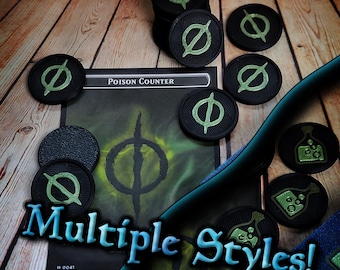 MTG 10 Sided Poison Counter Dice, Magic the Gathering, Trading Card ...