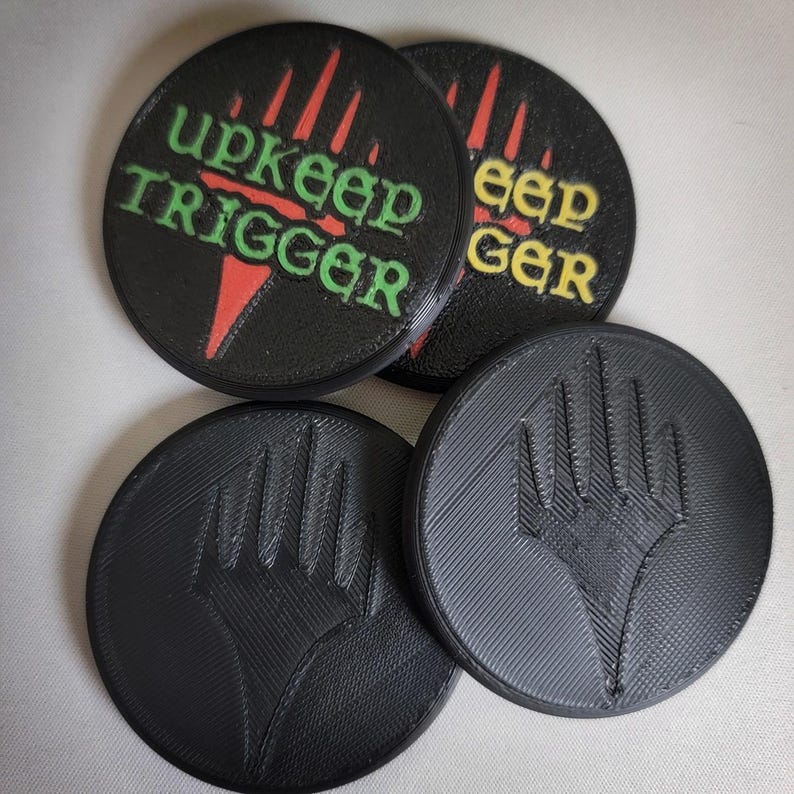MTG Upkeep Reminder Tokens: Magic the Gathering Commander EDH - Etsy