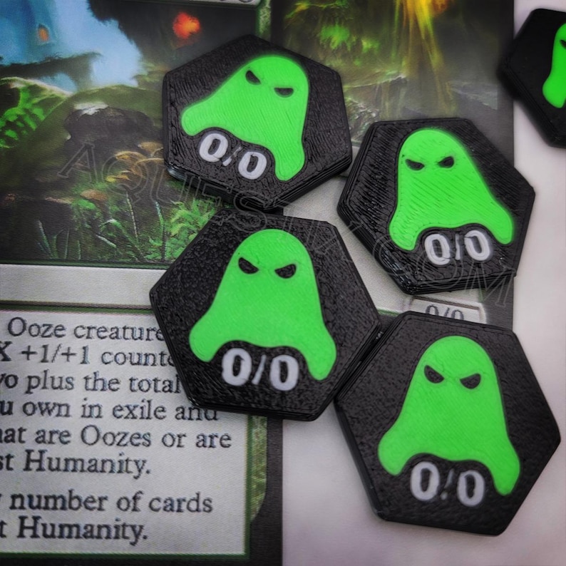 MTG Ooze Tokens: 0/0, 18x Tokens With Case - Etsy