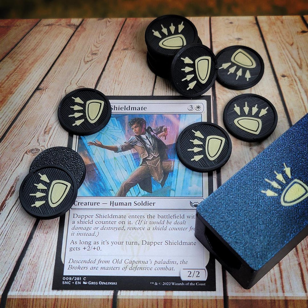 Shield Counter Set With Case for Magic the Gathering (MTG) (set of 18 ...