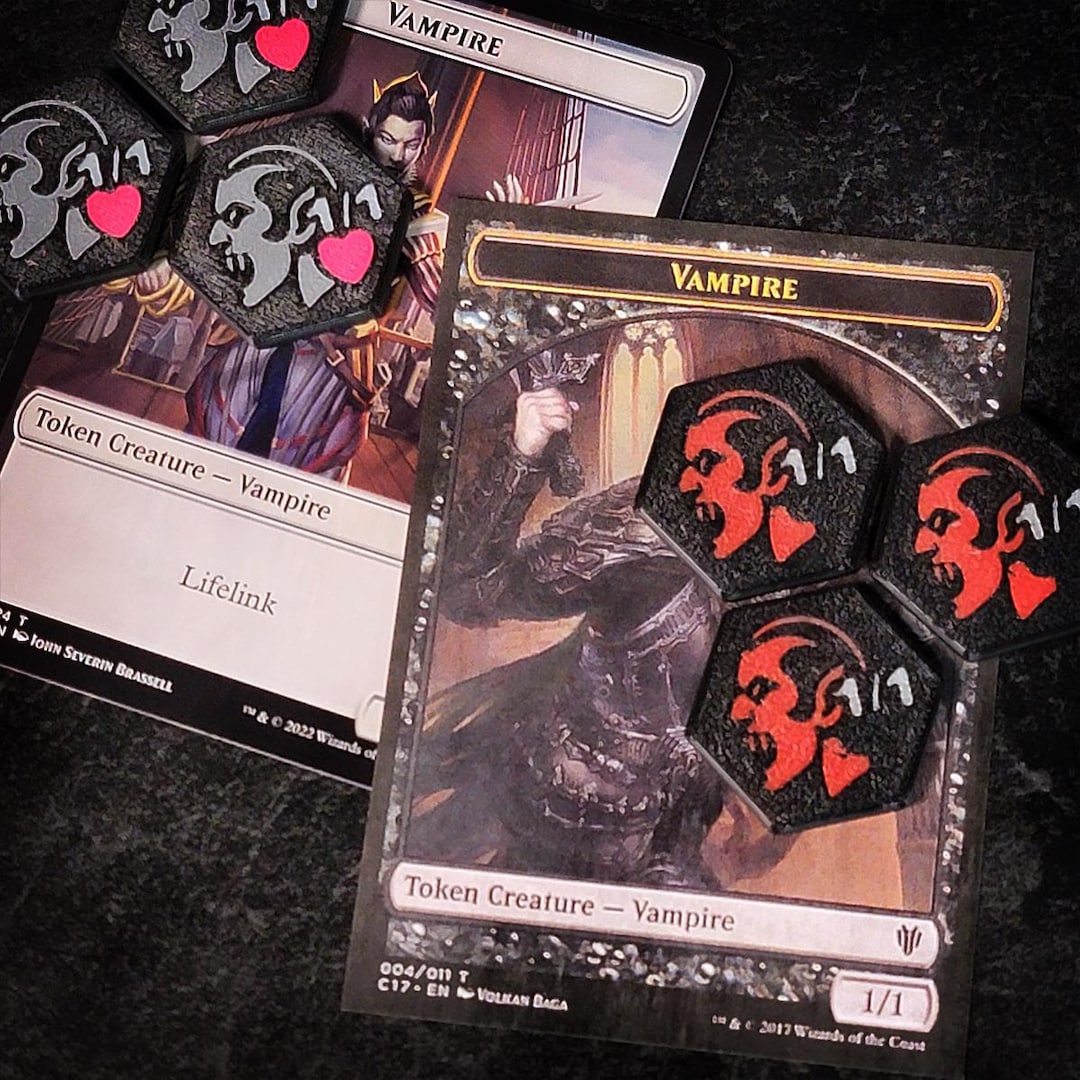 Compact Sized 1/1 Vampire Tokens (set of 18) With Case for Magic the ...