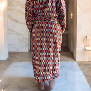 Multicolor Bubble Turkish Long Bathrobe, Unisex Premium Quality Thick ...