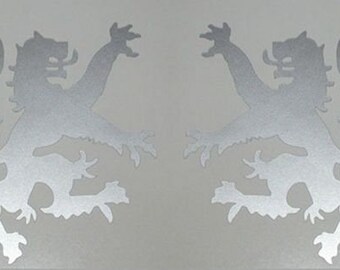 Scottish Lion Red Heraldic Vinyl Decals - Etsy