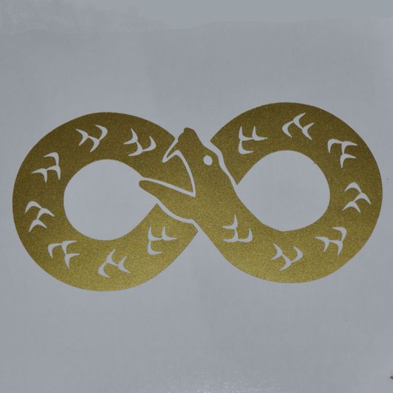 Ouroboros Infinity Gold Vinyl Decal - Etsy