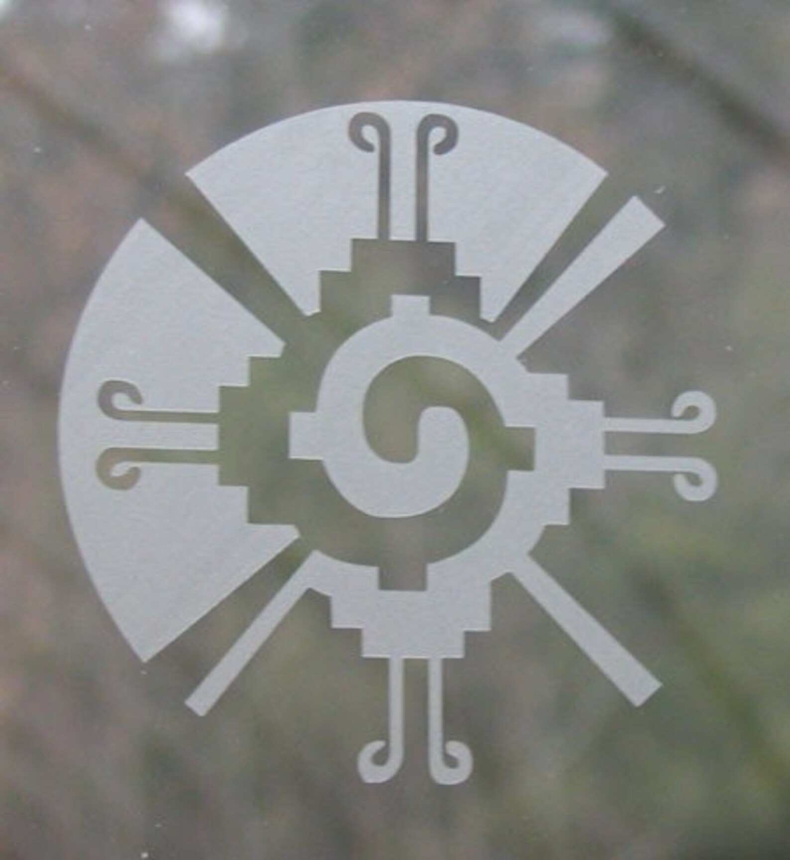 Hunab Ku Galactic Butterfly Etched Glass Vinyl Decal | Etsy