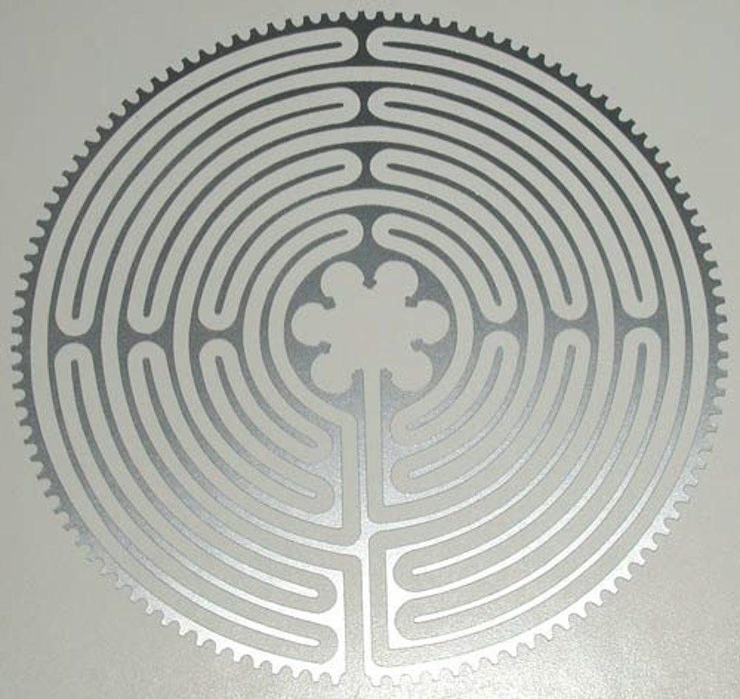 Chartres Cathedral Labyrinth Silver Vinyl Decal - Etsy