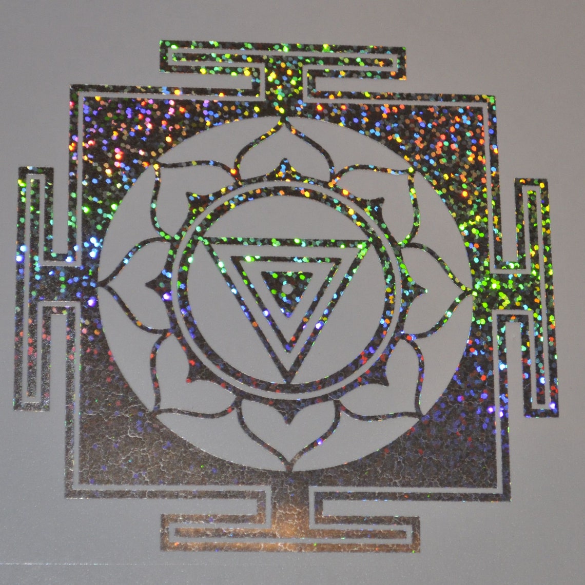 Kali Yantra Mandala Confetti Vinyl Decal - Etsy