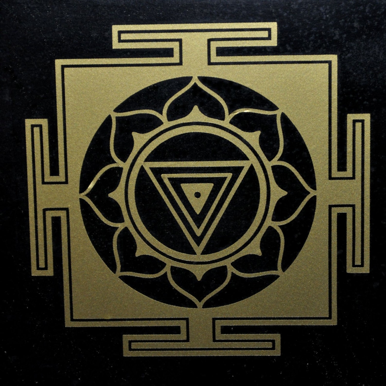 Kali Yantra Mandala Gold Vinyl Decal - Etsy