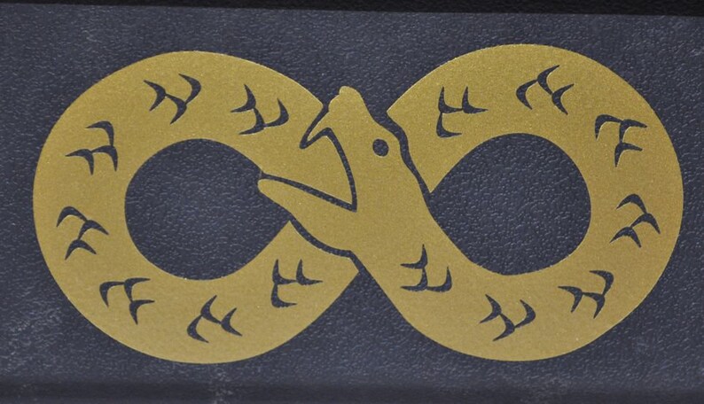 Ouroboros infinity gold vinyl decal | Etsy