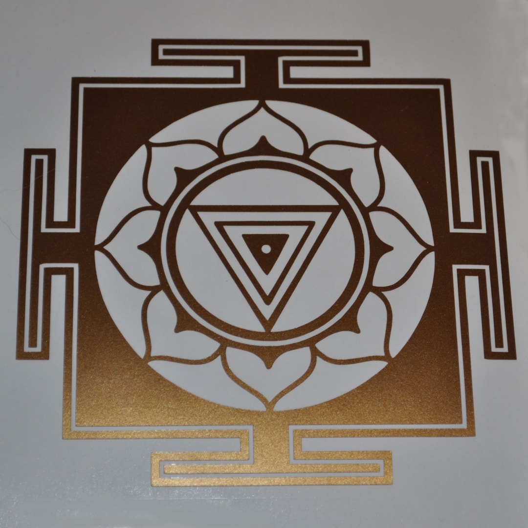 Kali Yantra Mandala Copper Vinyl Decal - Etsy