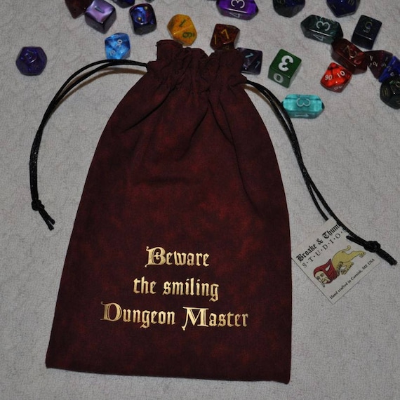 BEWARE Smiling DM Dungeons and Dragons Game Dice Bag - Etsy