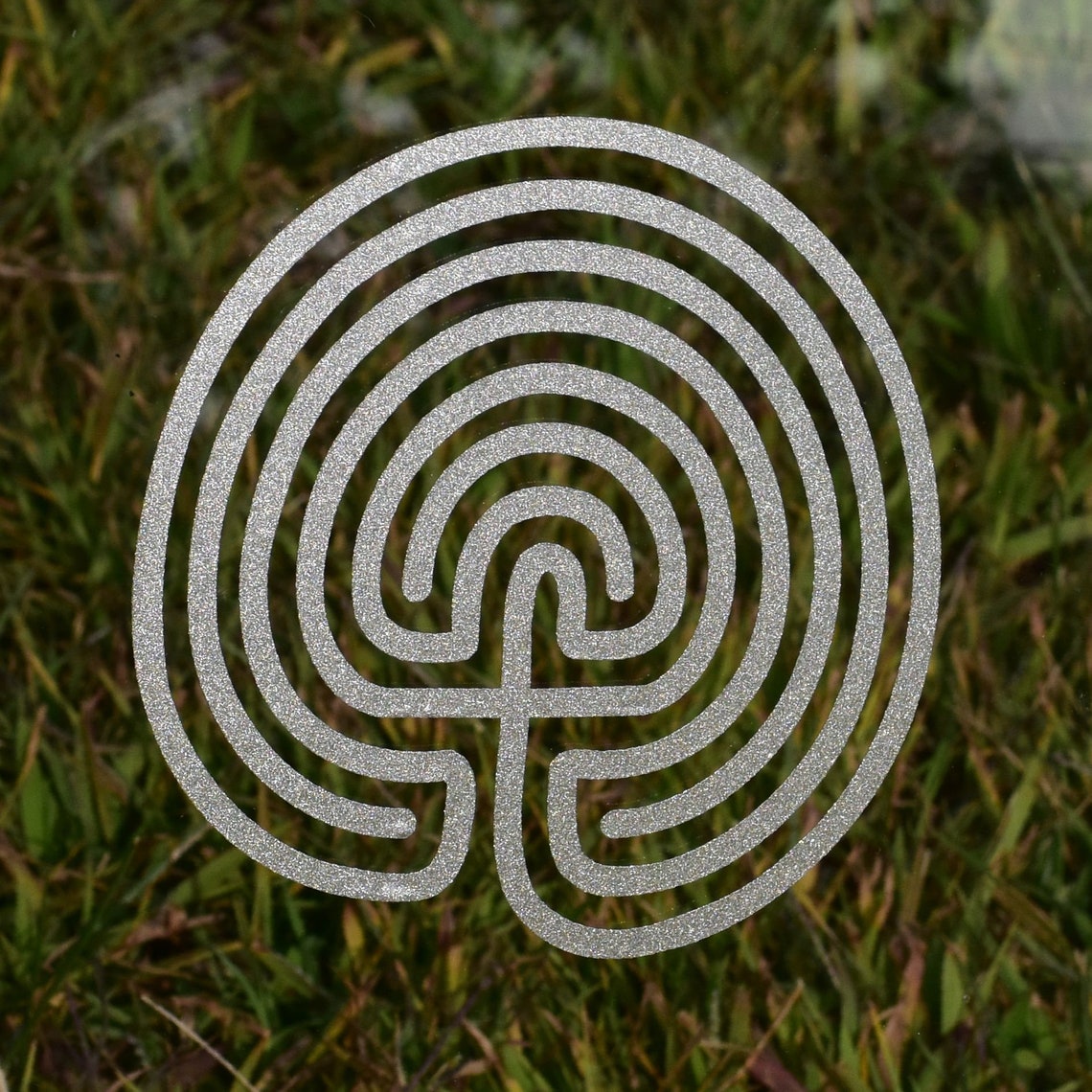 Classic 7 Circuit Labyrinth Etched Glass Vinyl Decal | Etsy