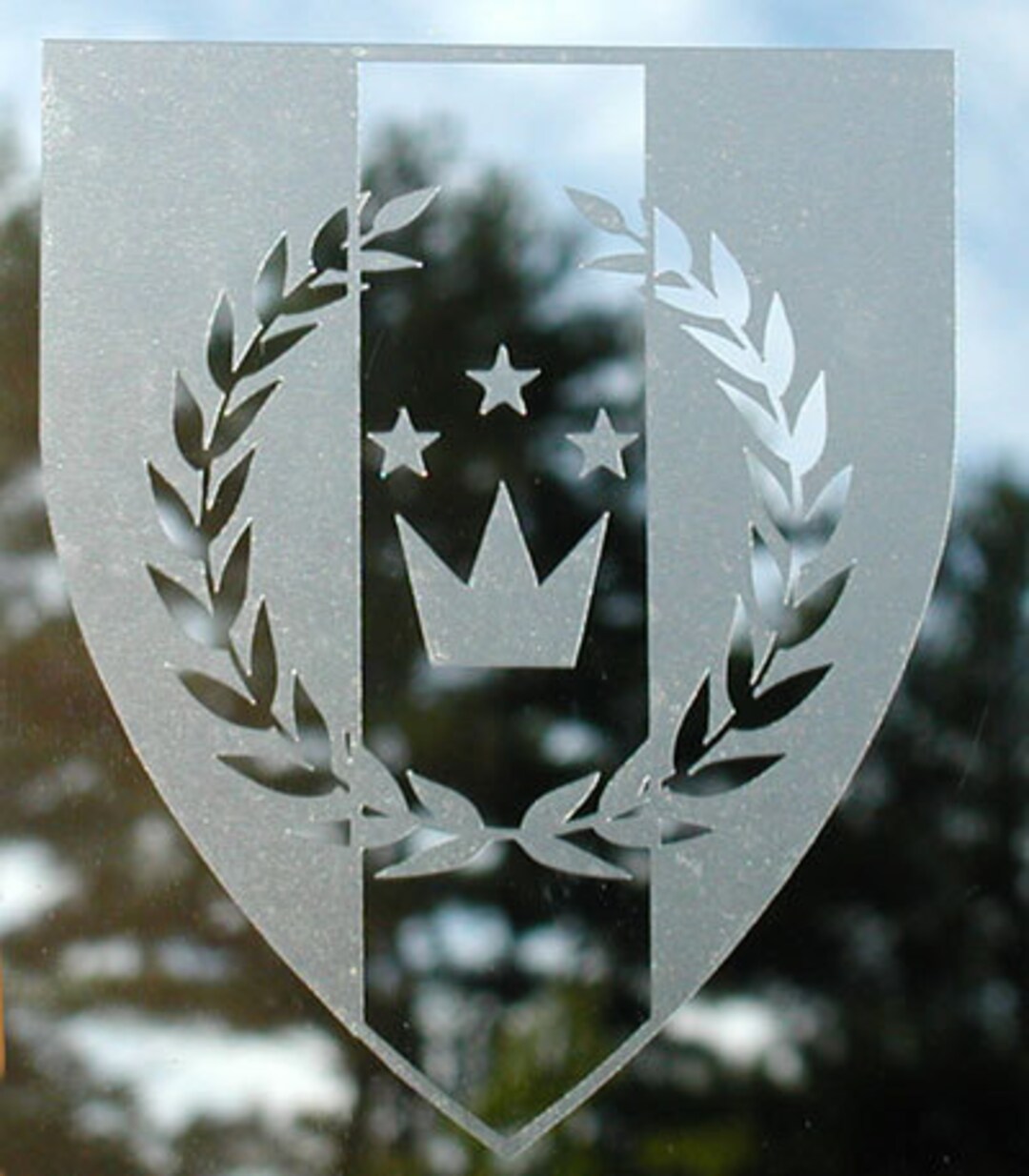 SCA Meridies Heraldic Shield Etched Glass Vinyl Decal - Etsy