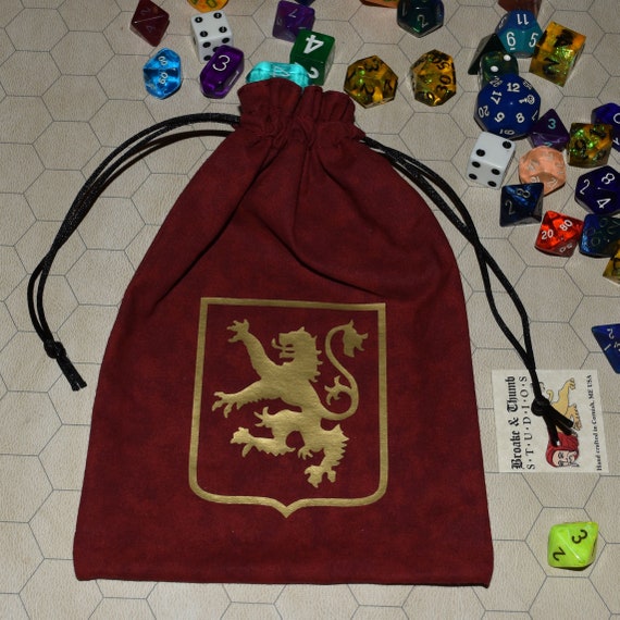Scottish Lion Shield Red Dice Bag - Etsy