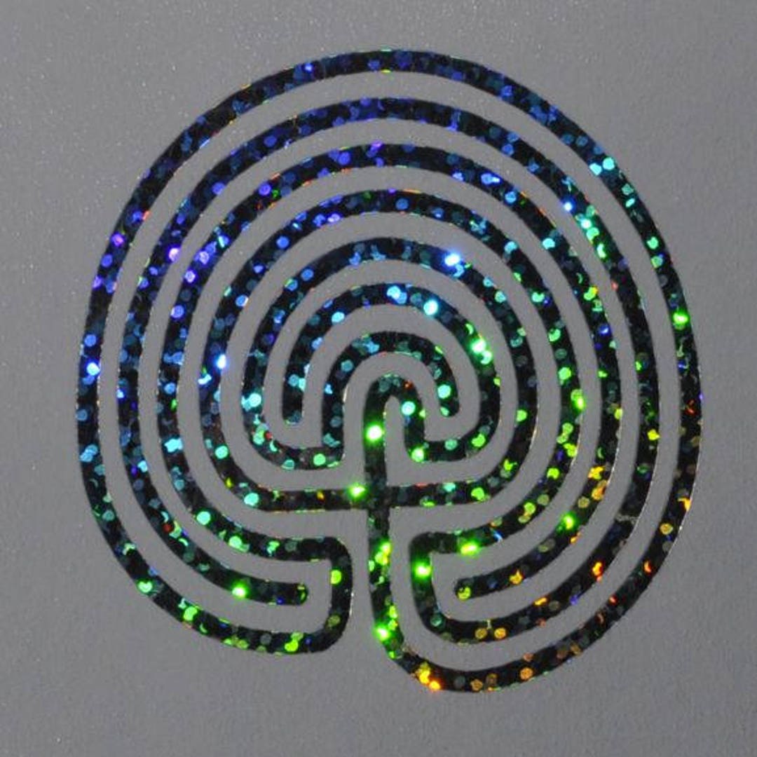 7 Circuit Labyrinth Confetti Vinyl Decal - Etsy