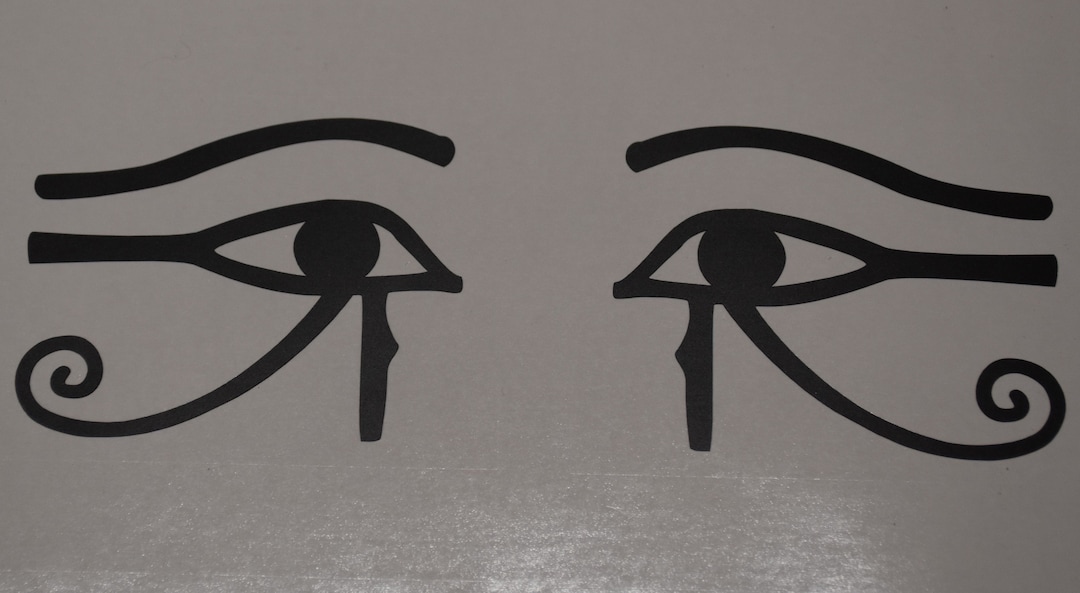 Egyptian Eye of Thoth Horus Ra MATTE Black Vinyl Decals - Etsy