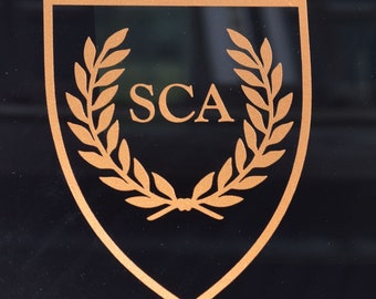 SCA Heraldic Shield Etched Glass Vinyl Decal - Etsy