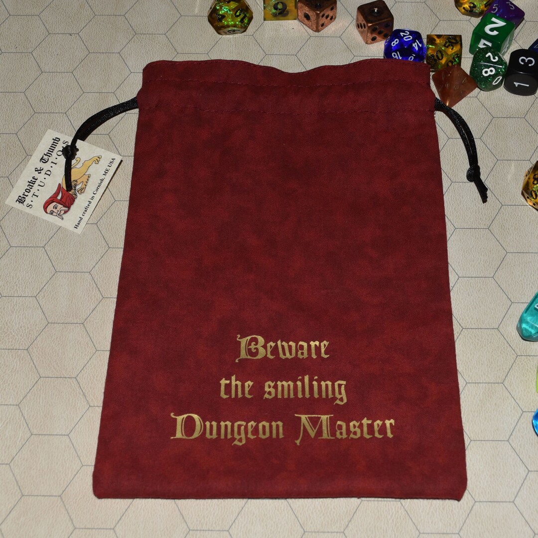 BEWARE Smiling DM Dungeons and Dragons Game Dice Bag - Etsy