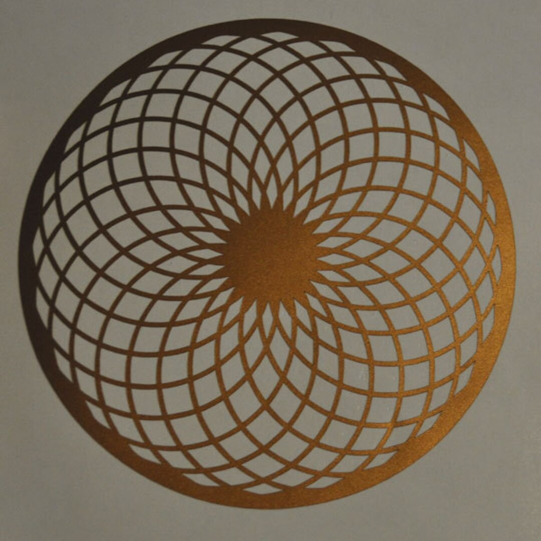 Torus Sacred Geometry Copper Vinyl Decal - Etsy
