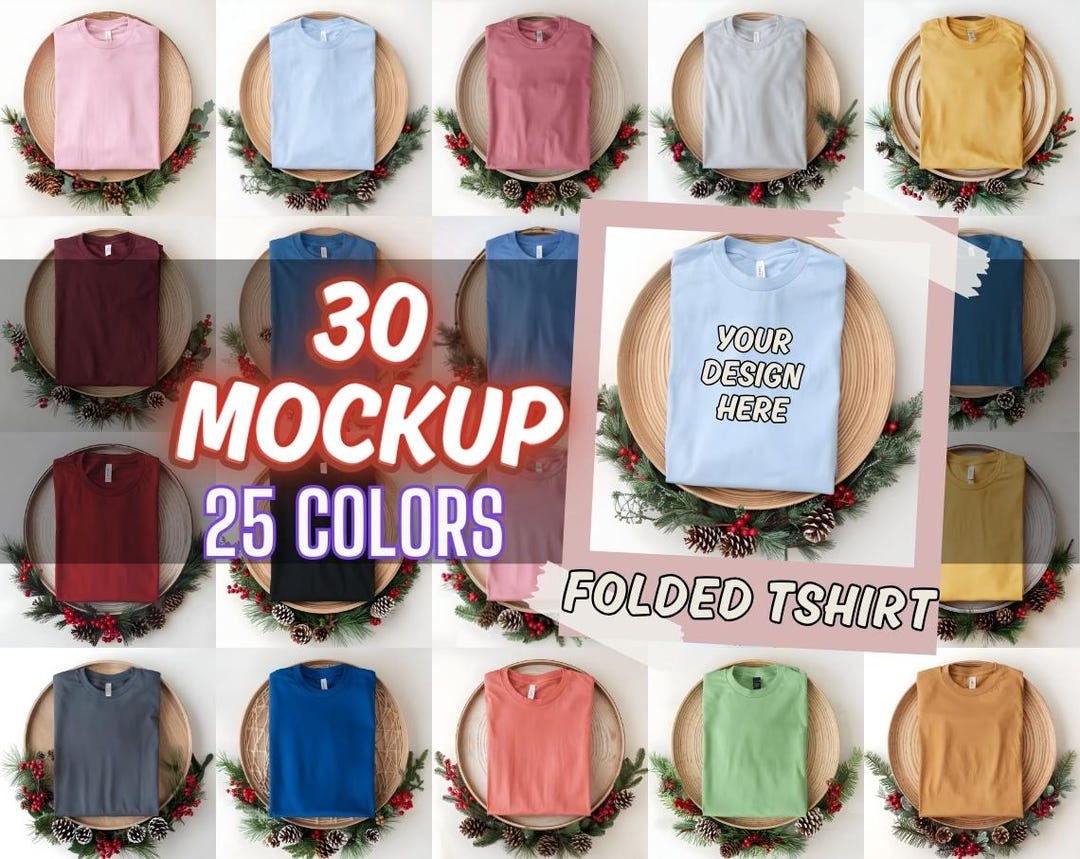 Gildan 64000 Flatlay T-shirt Mockup Bundle | Real Model Mock | Neutral ...