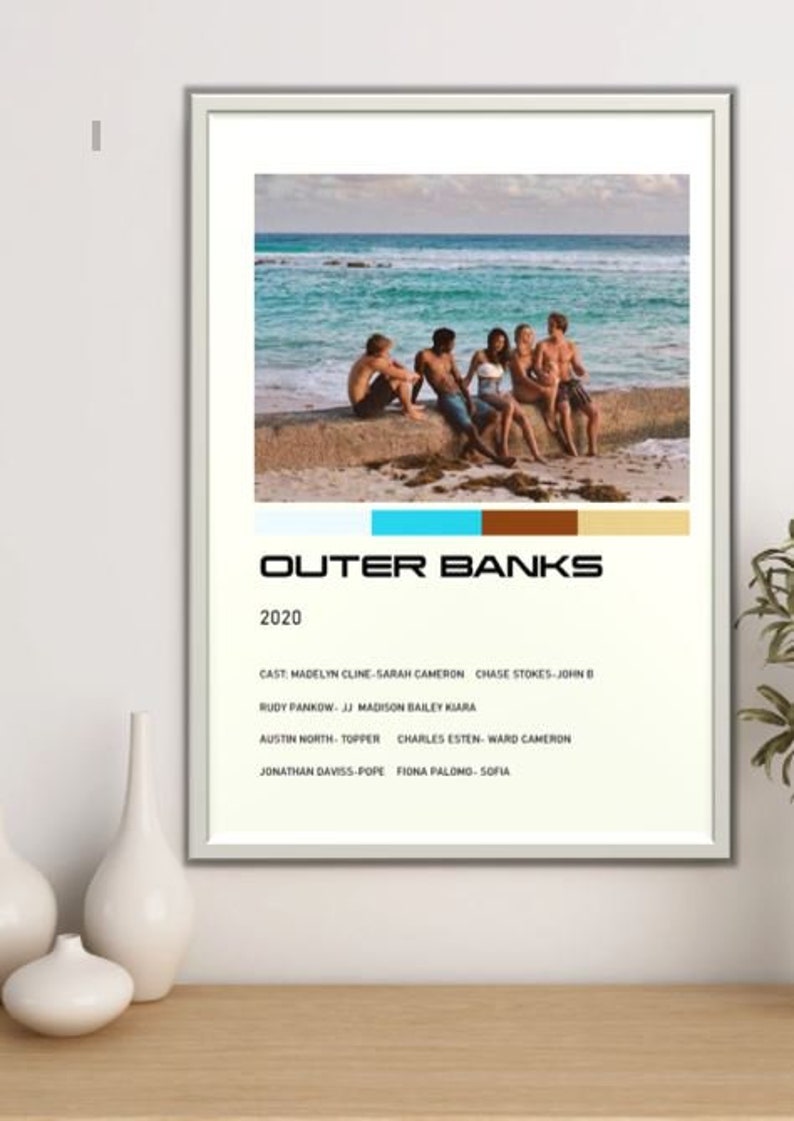 Outer Banks Poster 3 PCS Surfing Wall Decor Beach Movie Poter Vintage ...