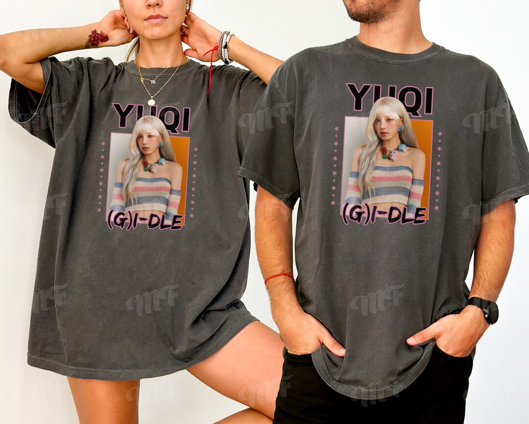 Special Edition GI-DLE Yuqi I Sway Kpop T-shirt Klaxon Vintage Retro ...