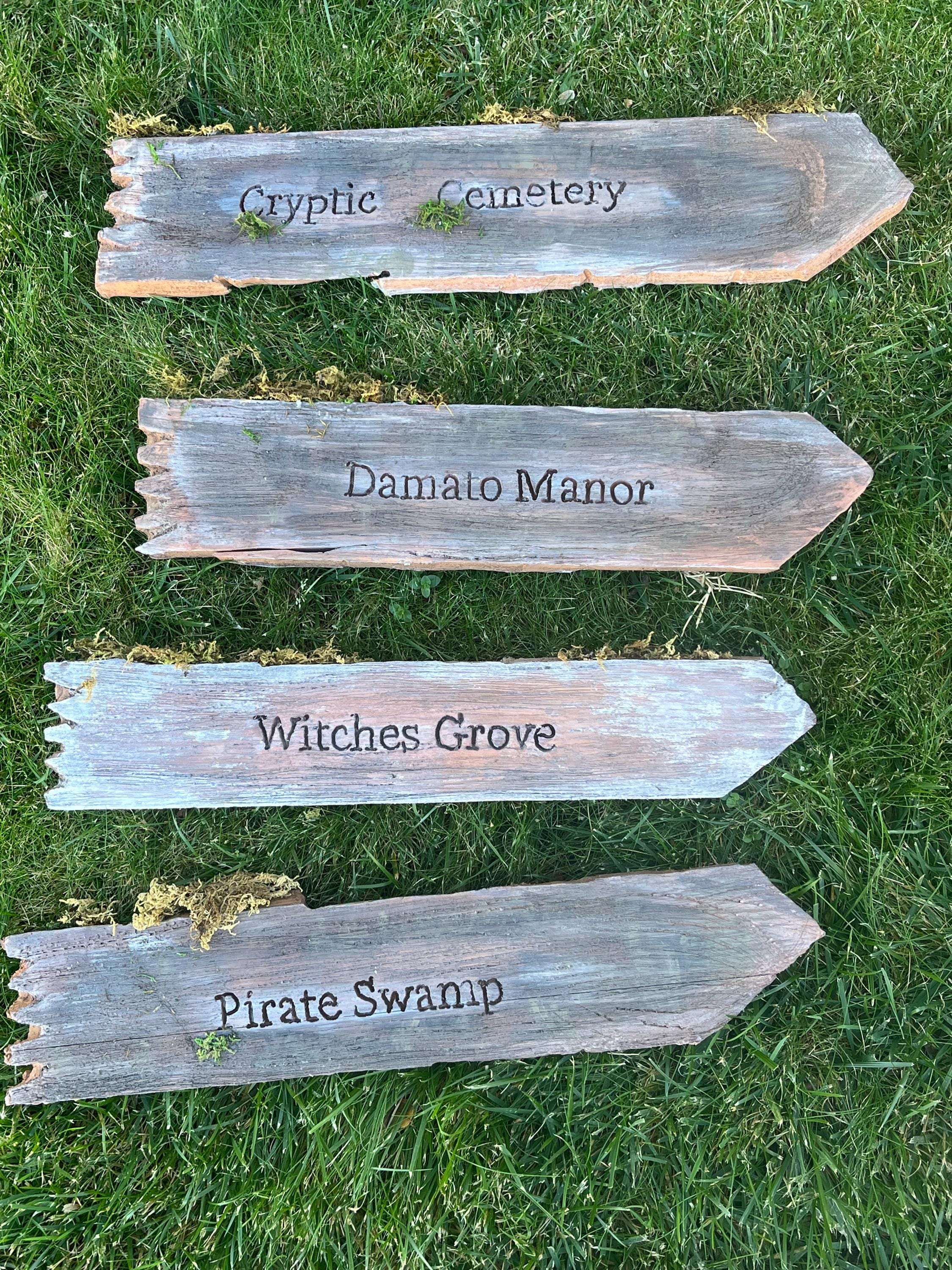 Custom Faux Creepy Wooden Signs - Etsy