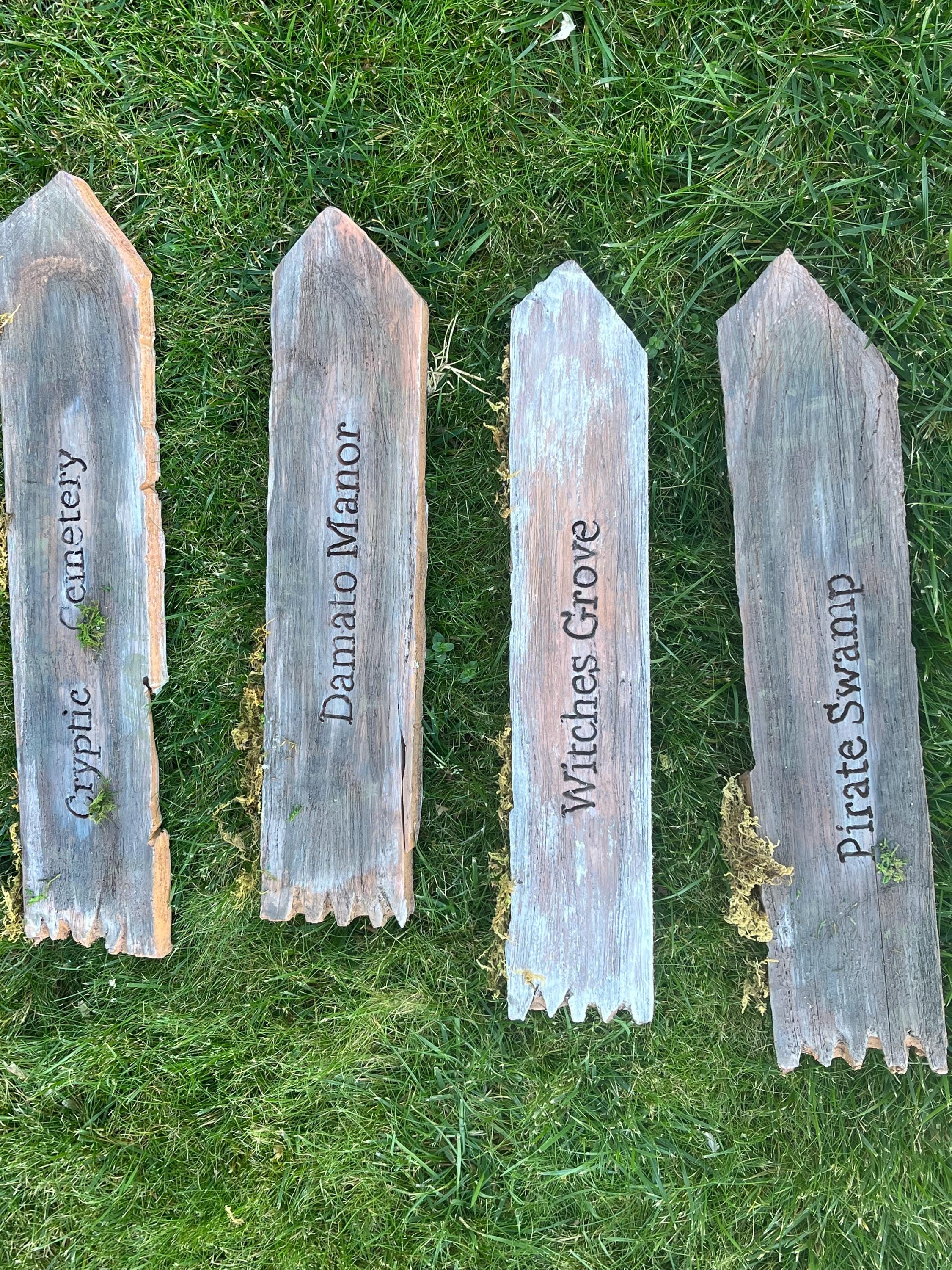 Custom Faux Creepy Wooden Signs - Etsy