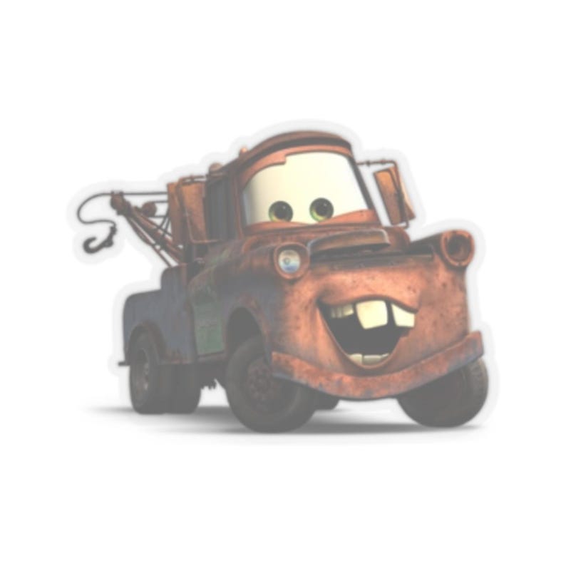 Kiss-cut Stickers Tow Mater - Etsy