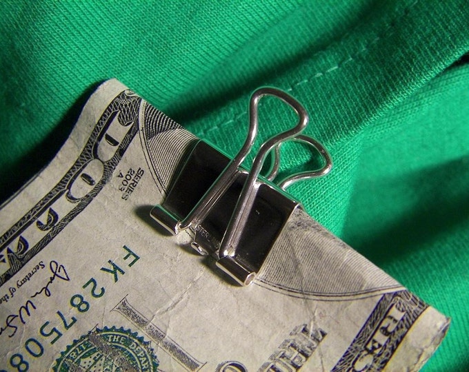 Sterling Silver Binder Clip - Etsy