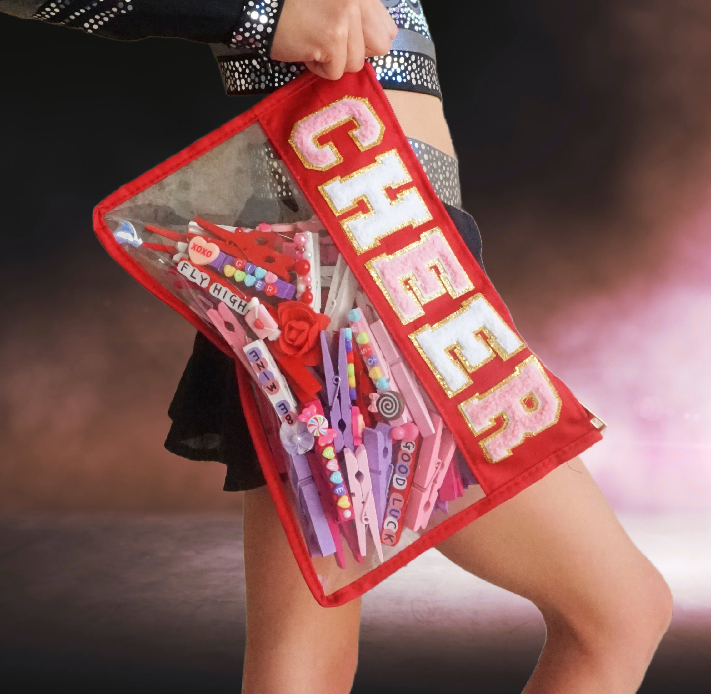 Cheer Pins Craft Kit With Colored Clothespins, Charms and More in a ...