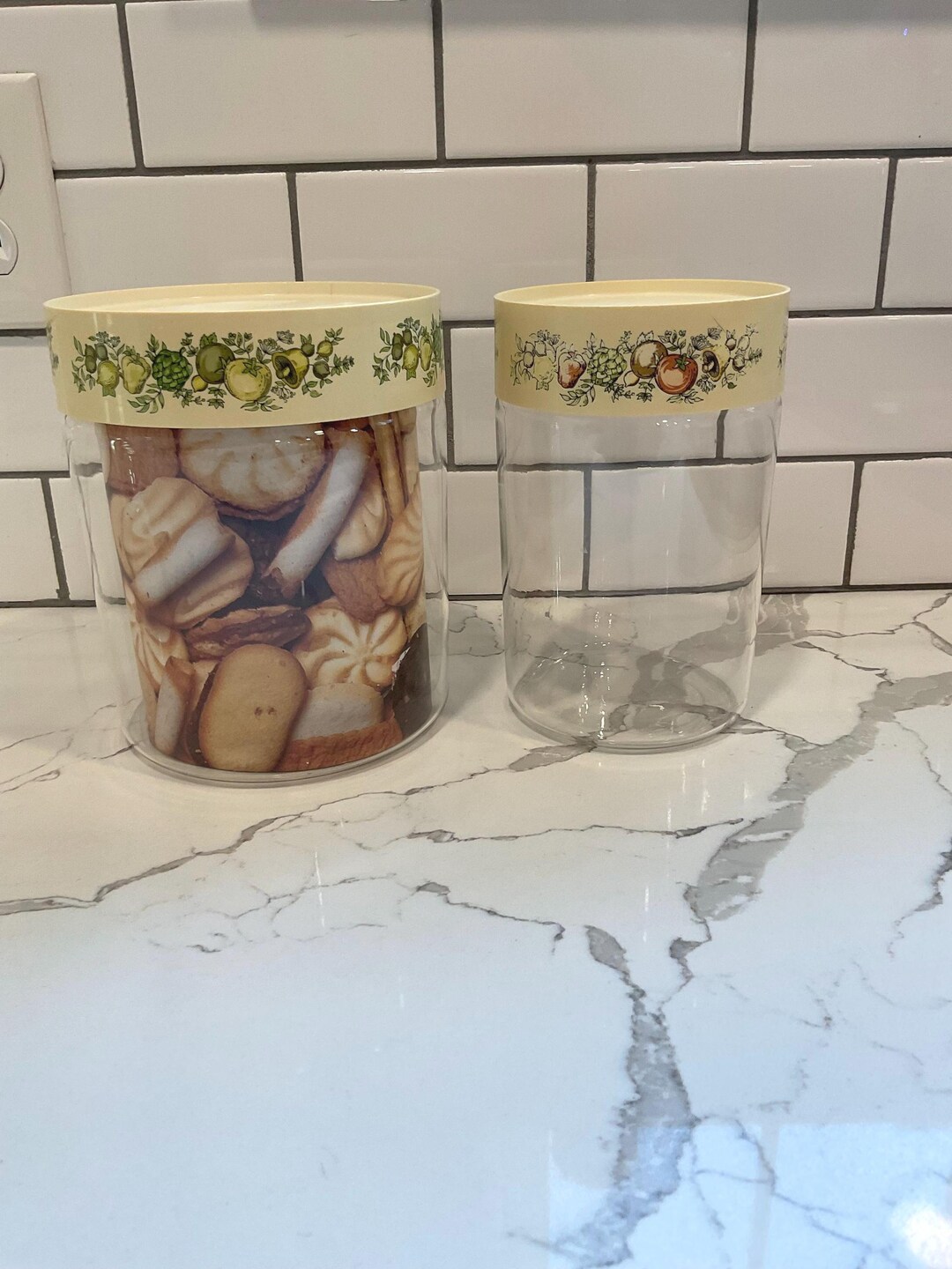 Vintage Pyrex Canister Set: See N Store Spice of Life Glass Jars - Etsy