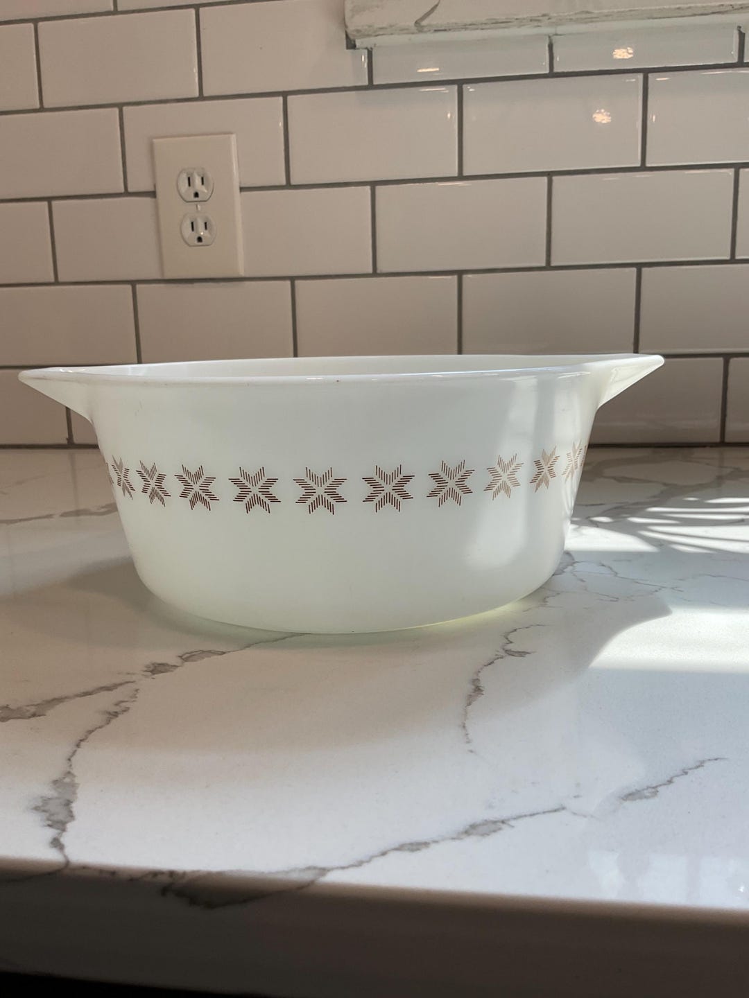 Vintage Town & Country Brown Star Pyrex Casserole Dish #475-b 2 Qt - Etsy