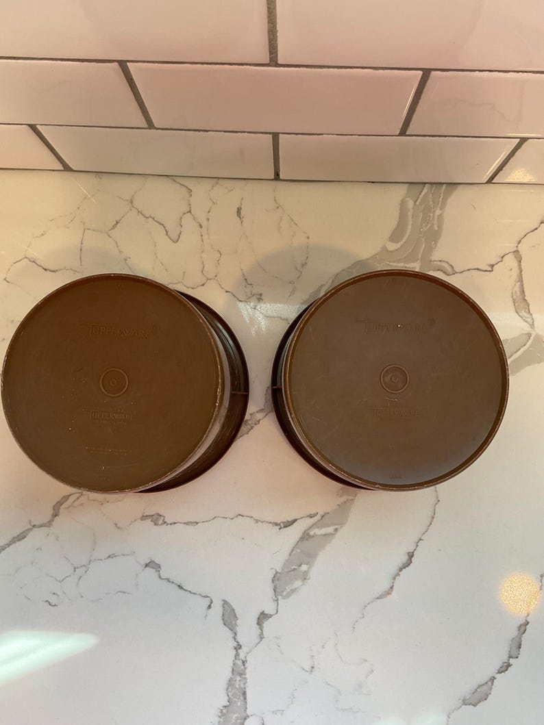 Vintage Tupperware Coffee & Tea Canister Set #263-5, 263-6 and Lids 238 ...